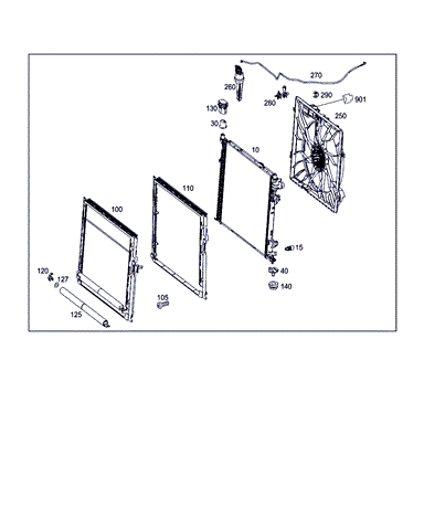 A0995040918 Mercedes | Кронштейн радиатора левый A 099 504 09 18 купить ...