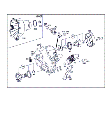 A1642820082 Mercedes | Раздатка (коробка раздаточная) A 164 282 00 82 ...