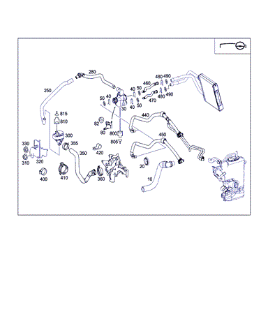 2118320084 Mercedes кран печки (отопителя)