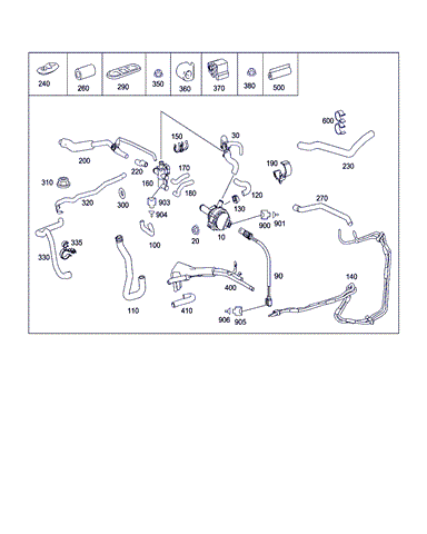 A2218350064 Mercedes насос системы отопления