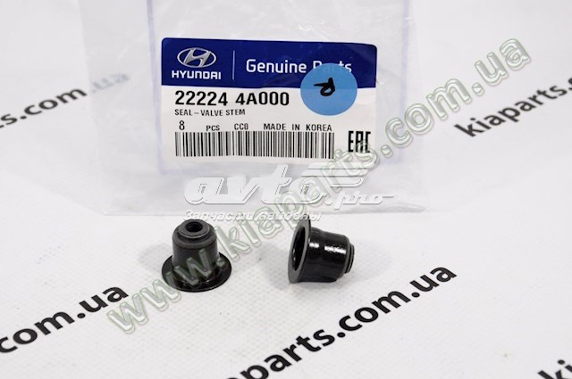222244A000 Hyundai/Kia сальник клапана (маслосъемный, впуск/выпуск)