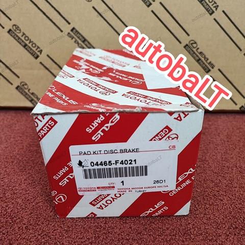 04465F4021 Toyota колодки тормозные передние дисковые