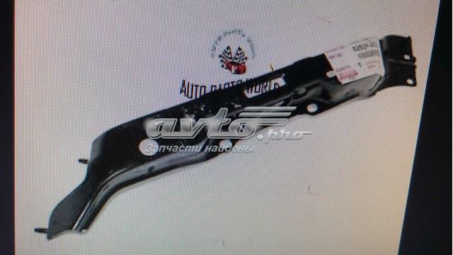 525380C020 Toyota Направляющая переднего бампера левая