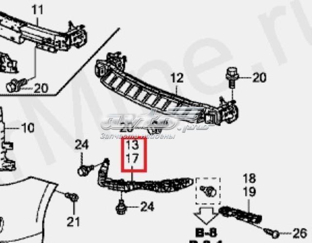 71190T2AA01 Honda кронштейн бампера переднего внешний левый