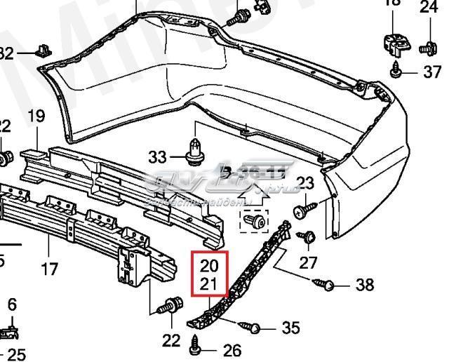 71593TA0A00 Honda кронштейн бампера заднего правый