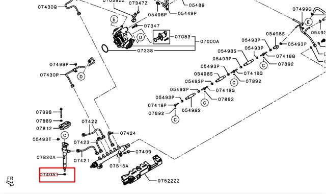 1428A158 Mitsubishi кольцо (шайба форсунки инжектора посадочное)