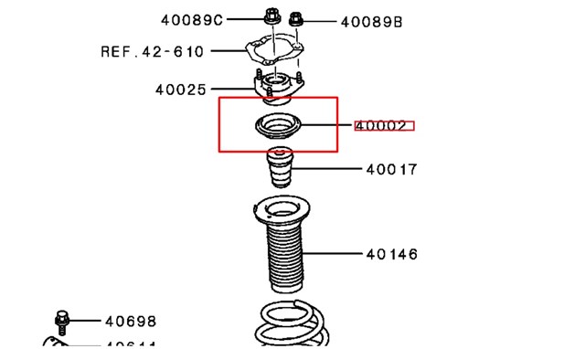 4060A418 Mitsubishi подшипник опорный амортизатора переднего
