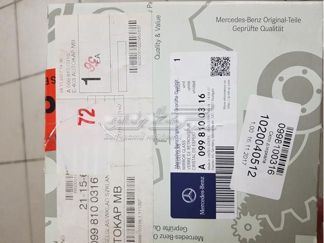 A0998100316 Mercedes элемент зеркальный