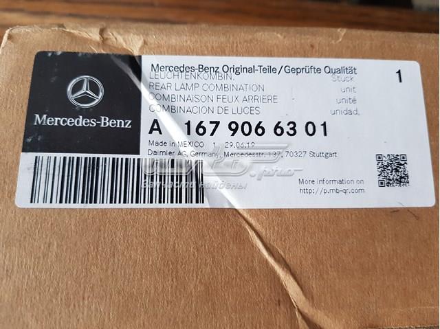 A1679066301 Mercedes фонарь задний левый