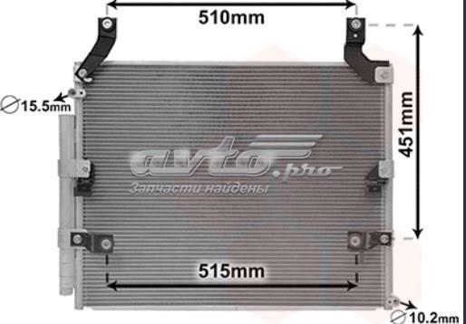 8846060262 Toyota радиатор кондиционера