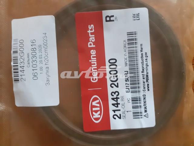 214432G000 Hyundai/Kia сальник коленвала двигателя задний
