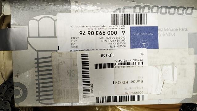 A0009930676 Mercedes цепь грм