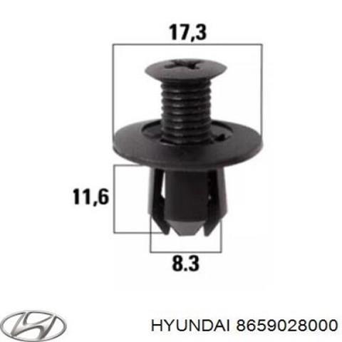 8659028000 Hyundai/Kia пистон (клип крепления бампера переднего)