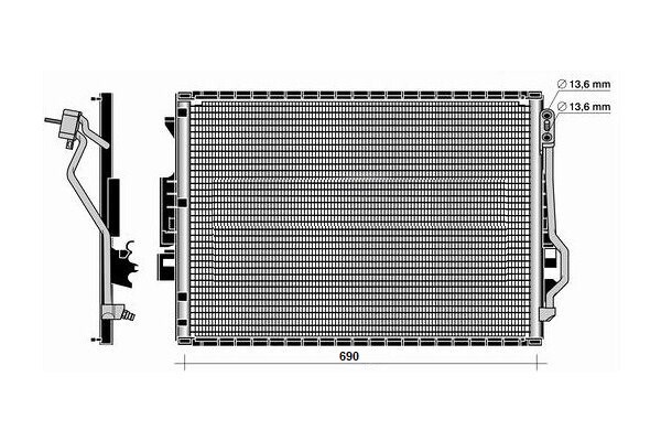 Купить радиатор кондиционера S211 Мерседес-бенц Е - Покупка запчастей и ...