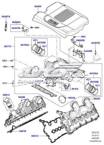 LR035031 Land Rover прокладка впускного коллектора правая