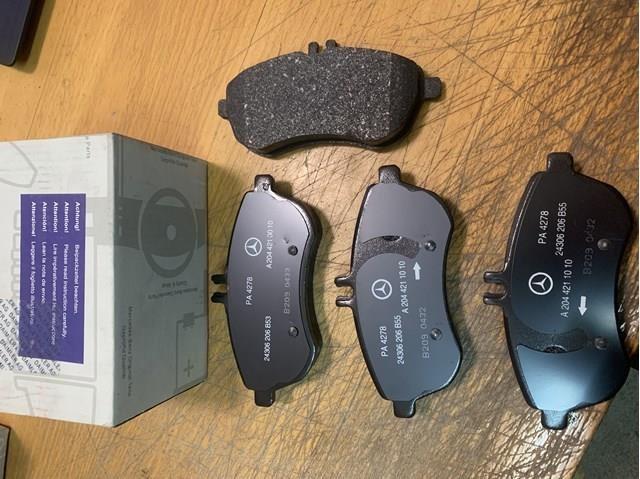 Тормозные колодки на Mercedes C-Class W204 (2007 - 2014) - Сравнить ...