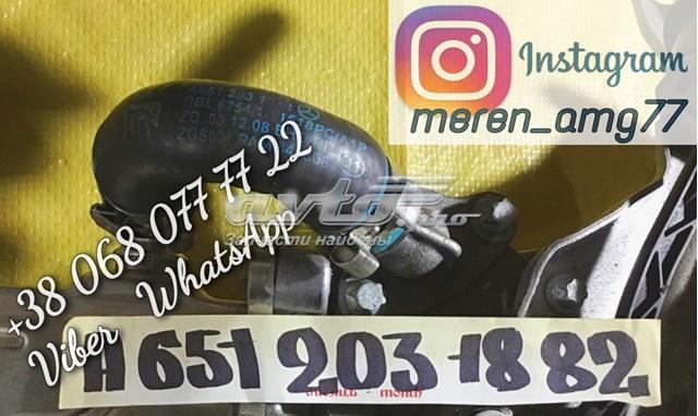 A6512031882 Mercedes шланг (патрубок радиатор EGR, подача)