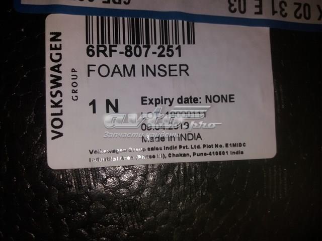 6RF807251 VAG абсорбер (наполнитель бампера заднего)