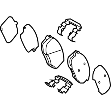 58101A7A21 Hyundai/Kia передние тормозные колодки