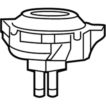68032665AE Chrysler подушка коробки трикутна, 3 отвори