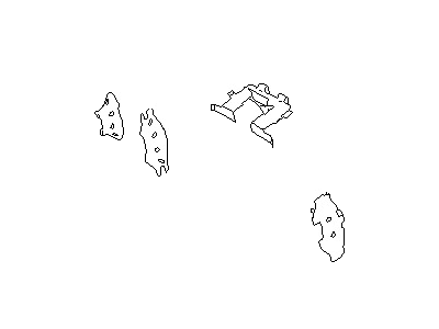 D10804BA0A Nissan комплект пружинок крепления дисковых колодок передних