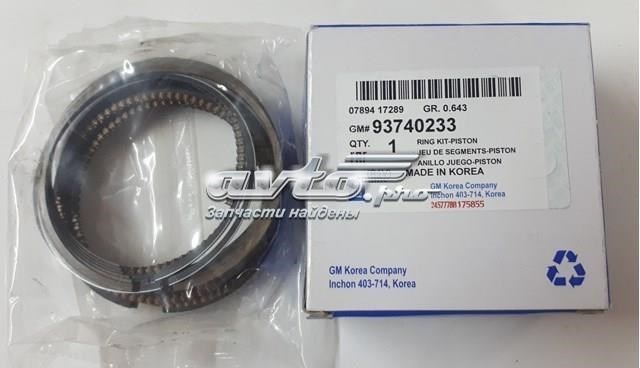 93740233 General Motors кольца поршневые std.