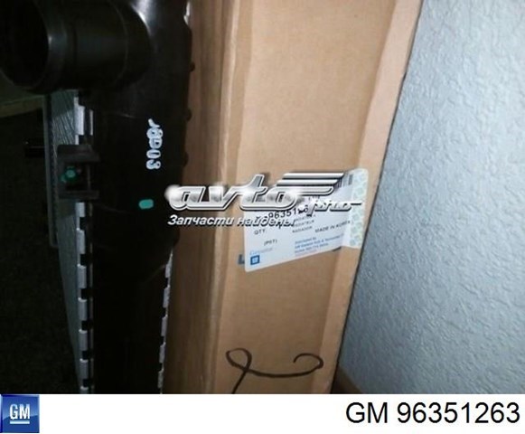 96351263 General Motors радиатор охлаждения двигателя