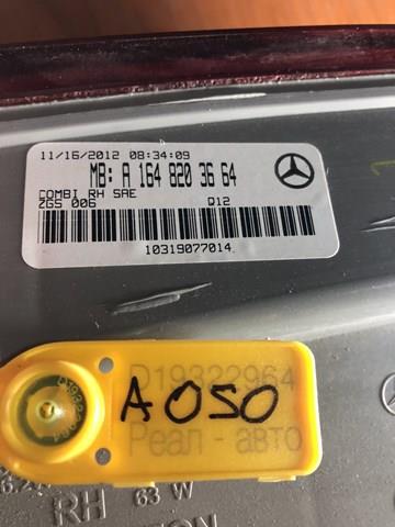 A1648203664 Mercedes задний правый фонарь