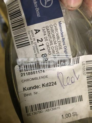 A2118851174 Mercedes ободок (окантовка фары противотуманной левой)