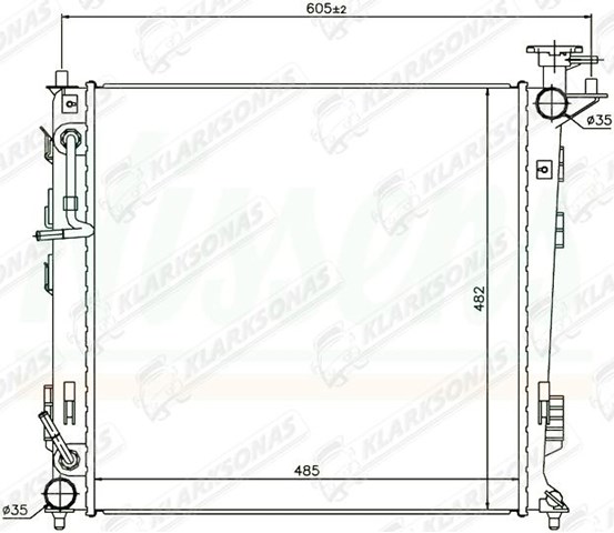 CR1892000S Knecht-Mahle радиатор охлаждения двигателя