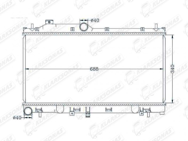 45111SG000 Subaru радиатор охлаждения двигателя