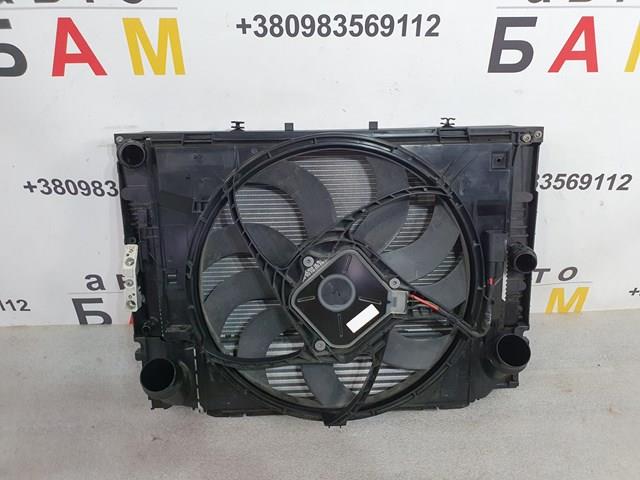 17428641963 BMW диффузор радиатора охлаждения, в сборе с мотором и