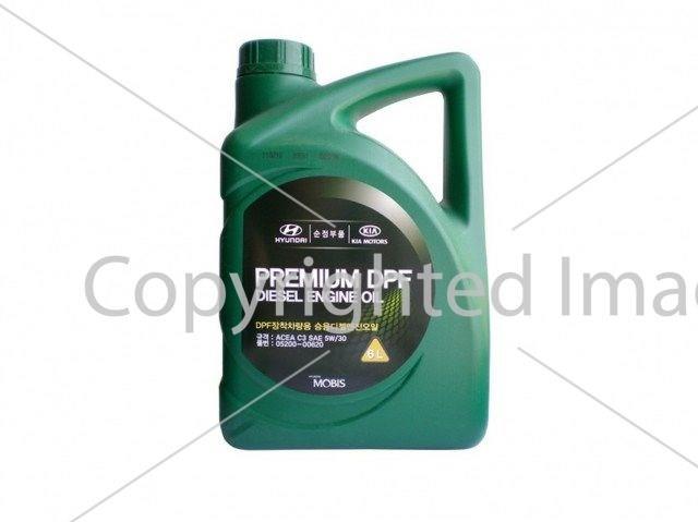 Масло моторное Hyundai/Kia Premium DPF Diesel 5W-30 6л 0520000620 по ...