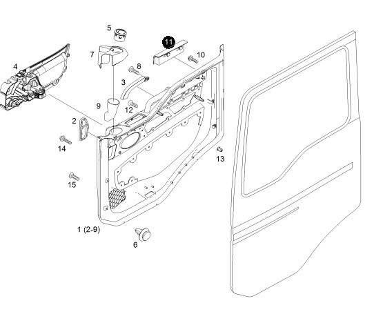 81626416093 MAN вставка дверей кабіни