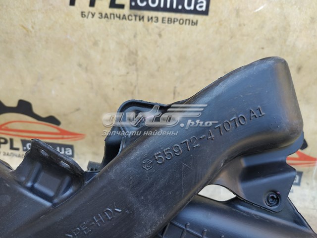 5584547040 Toyota воздуховод печки левый. oe: 55845-47040;