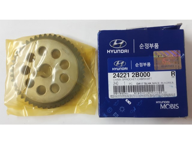 242212B000 Hyundai/Kia звездочка-шестерня распредвала двигателя, выпускного
