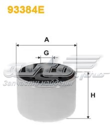 93384E WIX фильтр воздушный сжатого воздуха турбины