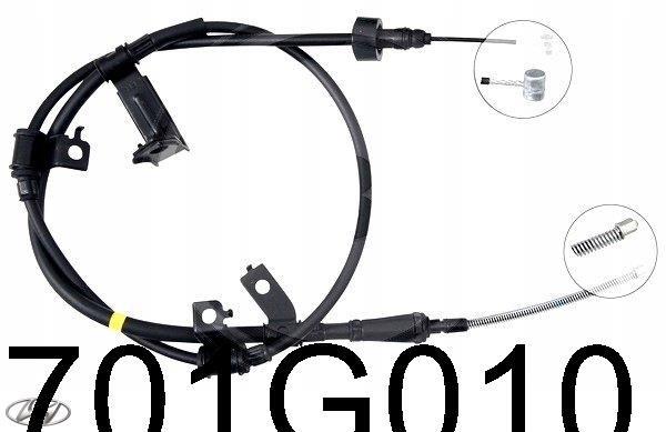597701G010 Hyundai/Kia трос ручного тормоза задний правый