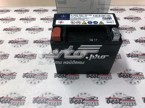 A0009829608 Mercedes аккумуляторная батарея акб (12 В, 13 А, полюса 1