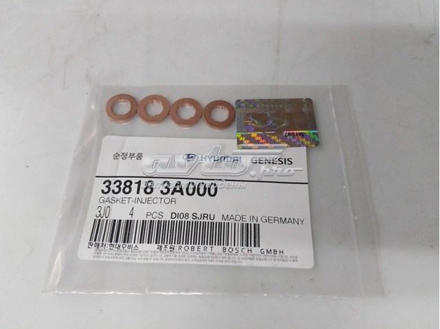 338183A000 Hyundai/Kia кольцо форсунки инжектора посадочное