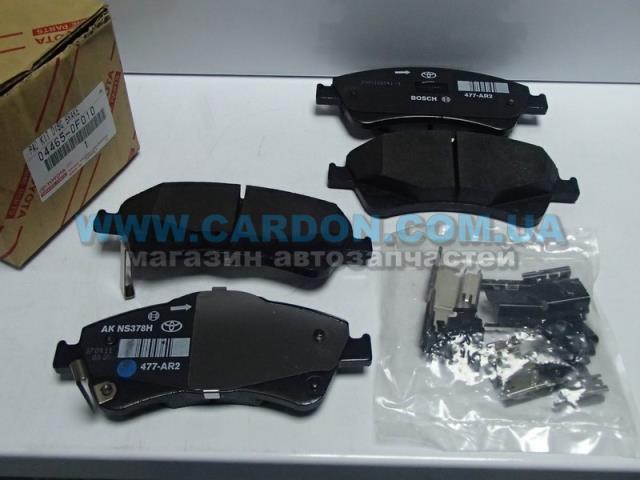 044650F010 Toyota колодки передние