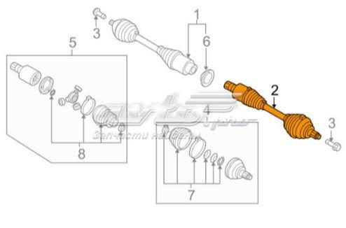 5N0407761N VAG привод передний левый