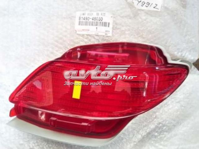 8149048030 Toyota фонарь противотуманный задний левый