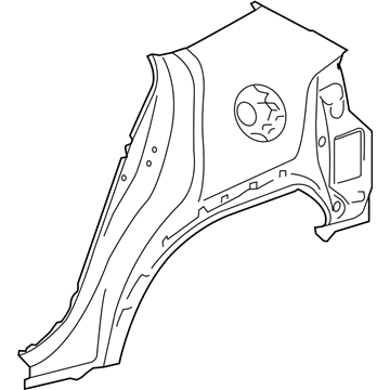 6160276030 Toyota крило заднє ліве (четверть lexus ux)
