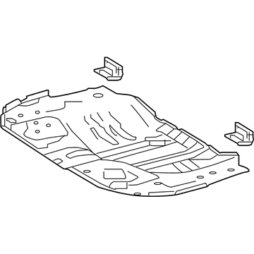 5831112904 Toyota pan, rr floor