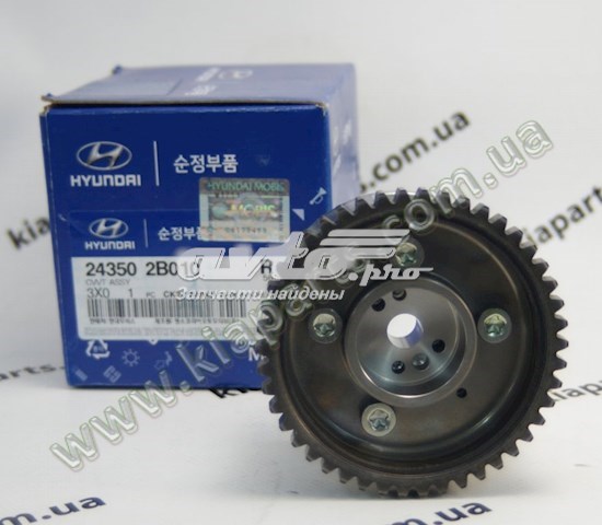 243502B010 Hyundai/Kia звездочка-шестерня распредвала двигателя, впускного