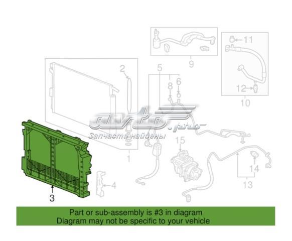 23373821 General Motors Суппорт радиатора в сборе (монтажная панель ...