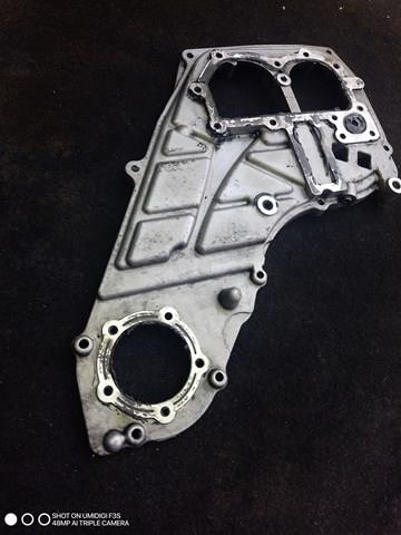 213804A001 Hyundai/Kia кожух в сборе-цепь грм верхн. снизу