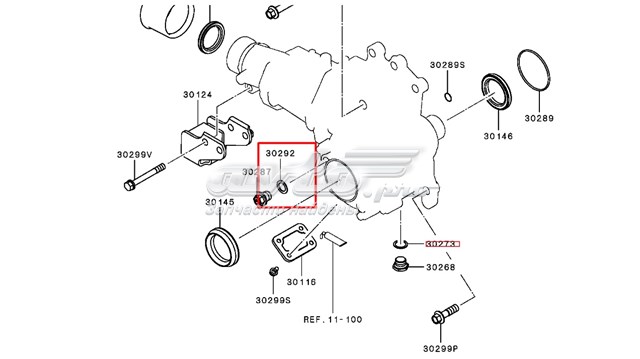 MF660036 Mitsubishi Прокладка сливной пробки редуктора
