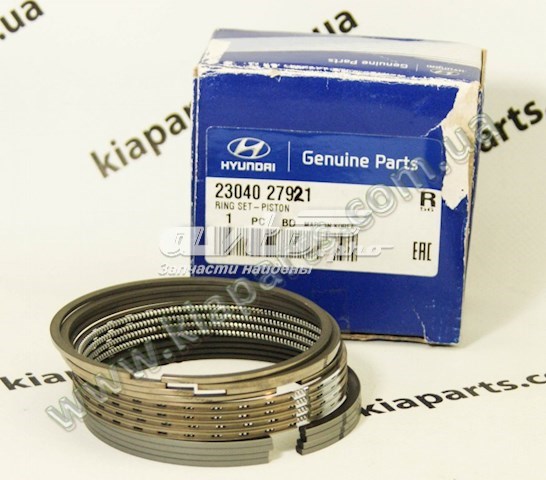 2304027921 Hyundai/Kia кольца поршневые комплект на мотор, 1-й ремонт